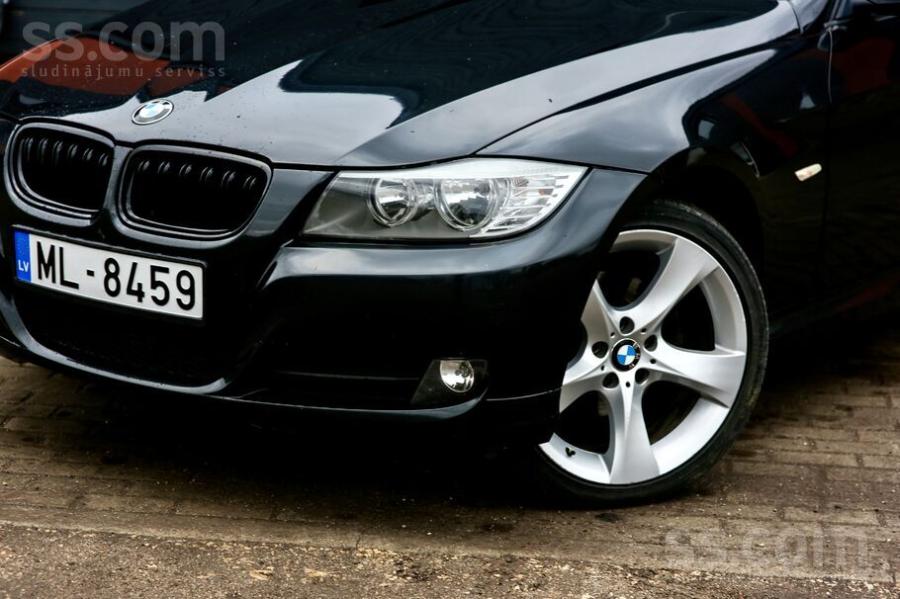 Black BMW 320 2009 in Cesis, with an engine capacity of 2.00 L and mileage of 310 thousand km for 4190 €, photo 3 on AUTOMOTO.COM.LV