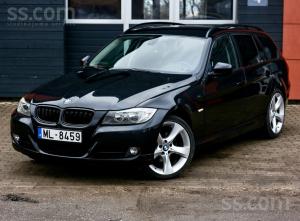 Black BMW 320 2009 in Cesis, with an engine capacity of 2.00 L and mileage of 310 thousand km for 4190 €, photo 4 on AUTOMOTO.COM.LV