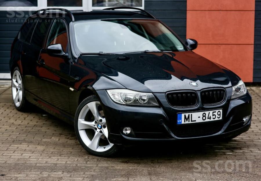 Black BMW 320 2009 in Cesis, with an engine capacity of 2.00 L and mileage of 310 thousand km for 4190 €, photo 5 on AUTOMOTO.COM.LV
