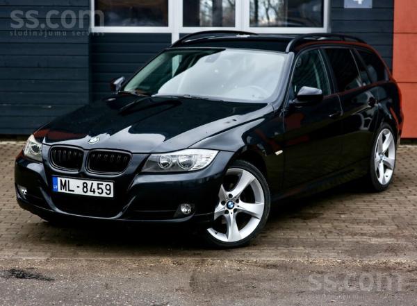 Black BMW 320 2009 in Cesis, with an engine capacity of 2.00 L and mileage of 310 thousand km for 4190 €, photo 4 on AUTOMOTO.COM.LV