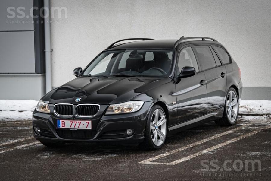 Black BMW 320 2009 in Riga, with an engine capacity of 2.00 L and mileage of 0 thousand km for 6495 €, photo 1 on AUTOMOTO.COM.LV