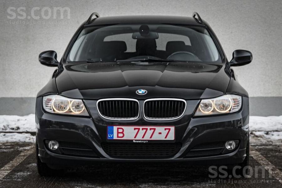 Black BMW 320 2009 in Riga, with an engine capacity of 2.00 L and mileage of 0 thousand km for 6495 €, photo 2 on AUTOMOTO.COM.LV