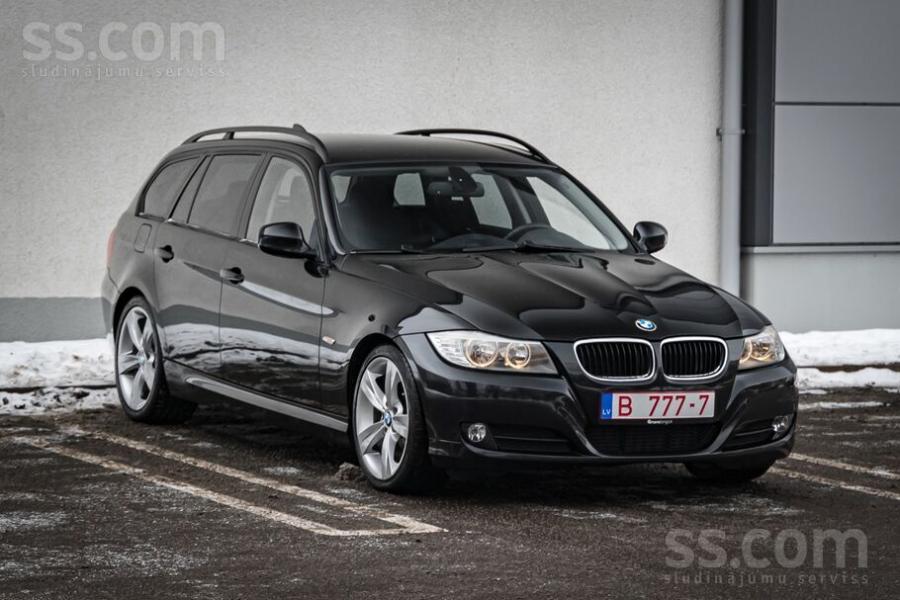 Black BMW 320 2009 in Riga, with an engine capacity of 2.00 L and mileage of 0 thousand km for 6495 €, photo 3 on AUTOMOTO.COM.LV
