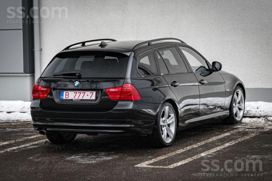 Black BMW 320 2009 in Riga, with an engine capacity of 2.00 L and mileage of 0 thousand km for 6495 €, photo 4 on AUTOMOTO.COM.LV