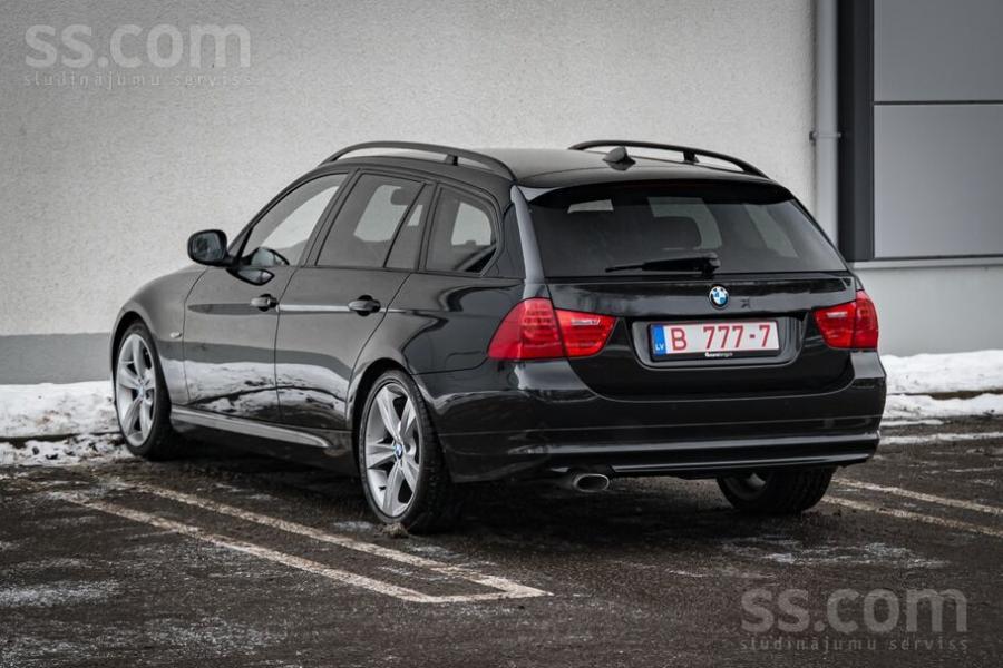 Black BMW 320 2009 in Riga, with an engine capacity of 2.00 L and mileage of 0 thousand km for 6495 €, photo 6 on AUTOMOTO.COM.LV
