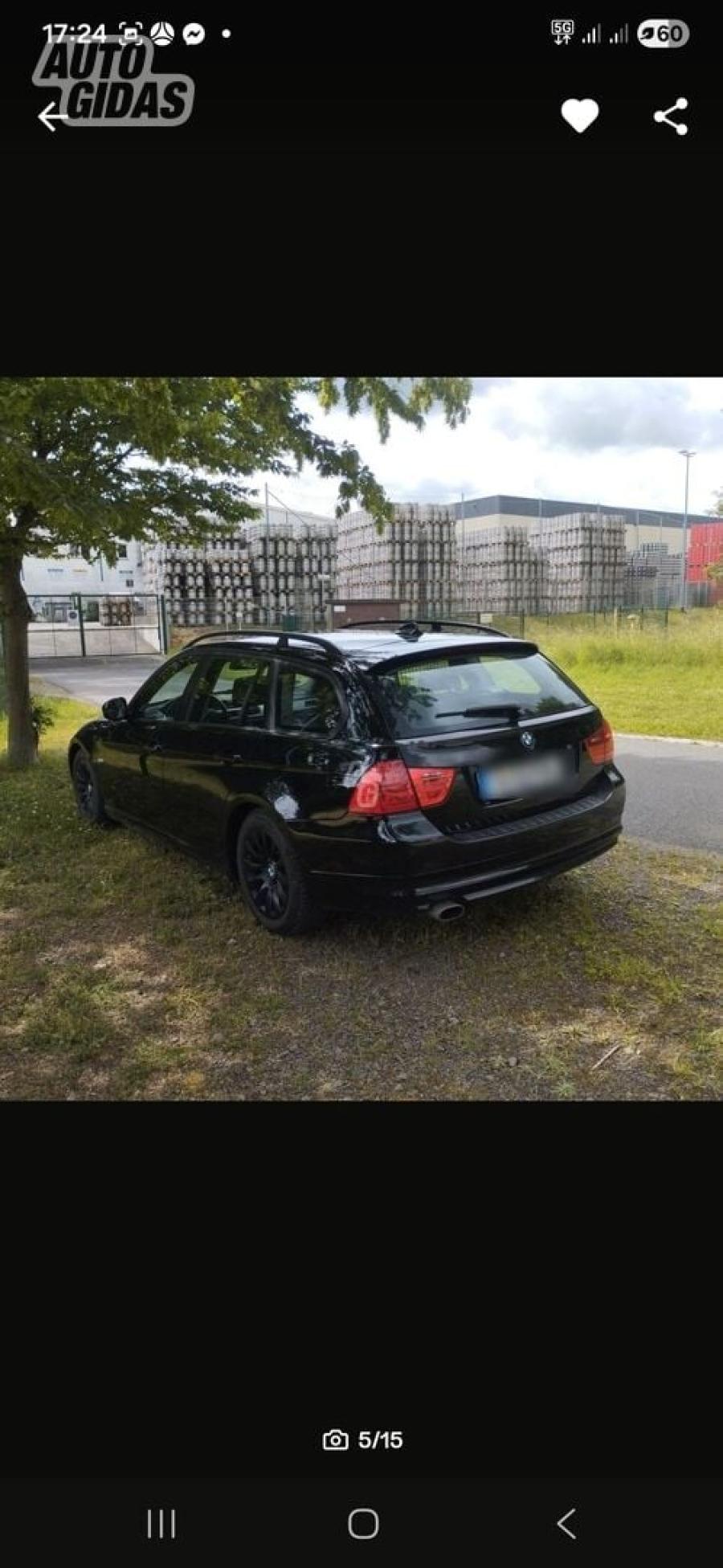 Melns BMW 320 2009 Plungė, ar dzinēja tilpumu 2.00 L un nobraukumu 361 tūkst. km par 3350 €, foto 16 vietnē AUTOMOTO.COM.LV