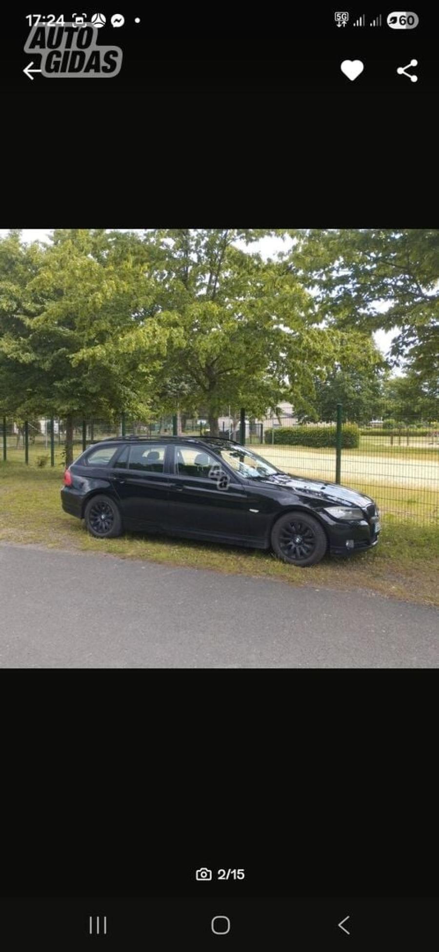 Melns BMW 320 2009 Plungė, ar dzinēja tilpumu 2.00 L un nobraukumu 361 tūkst. km par 3350 €, foto 19 vietnē AUTOMOTO.COM.LV
