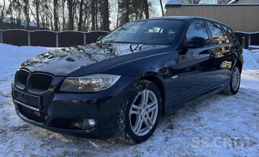 Black BMW 320 2009 in Riga, with an engine capacity of 2.00 L and mileage of 284 thousand km for 5100 €, photo 1 on AUTOMOTO.COM.LV