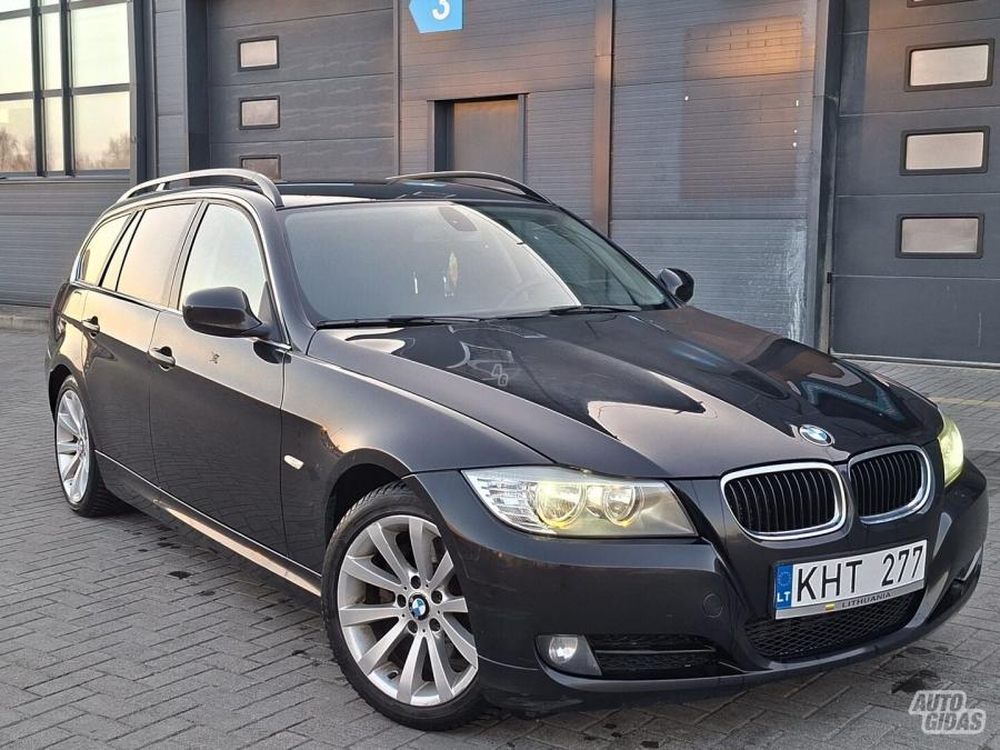 Black BMW 320 2009 in Silute, with an engine capacity of 2.00 L and mileage of 331 thousand km for 3350 €, photo 5 on AUTOMOTO.COM.LV