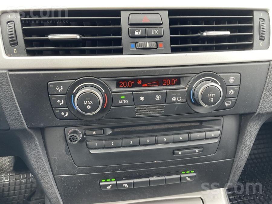 Black BMW 320 2009 in Riga, with an engine capacity of 2.00 L and mileage of 285 thousand km for 4850 €, photo 26 on AUTOMOTO.COM.LV