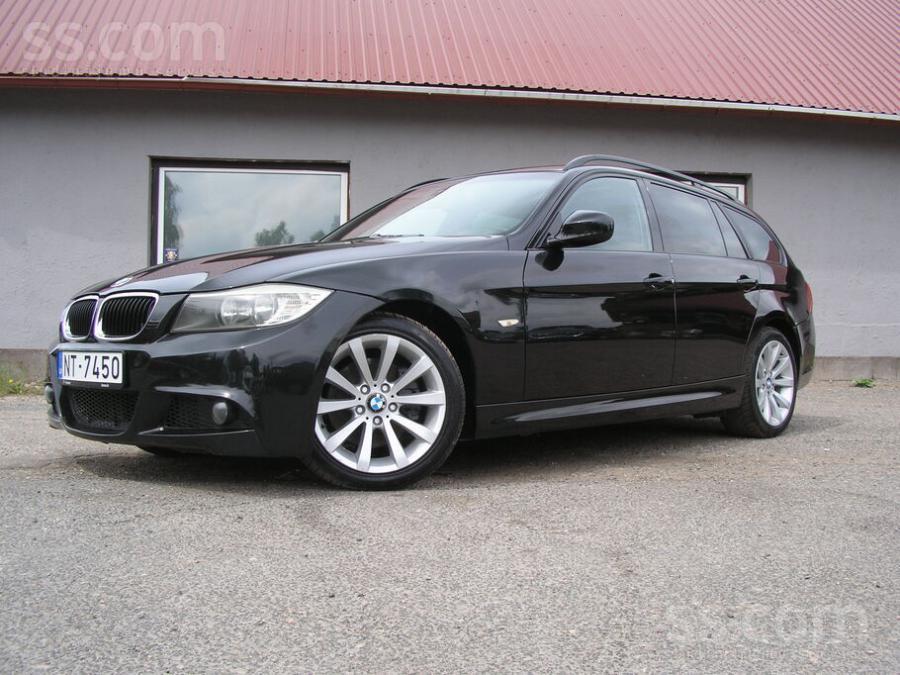 Black BMW 320 2009 in Riga, with an engine capacity of 2.00 L and mileage of 0 thousand km for 5950 €, photo 3 on AUTOMOTO.COM.LV