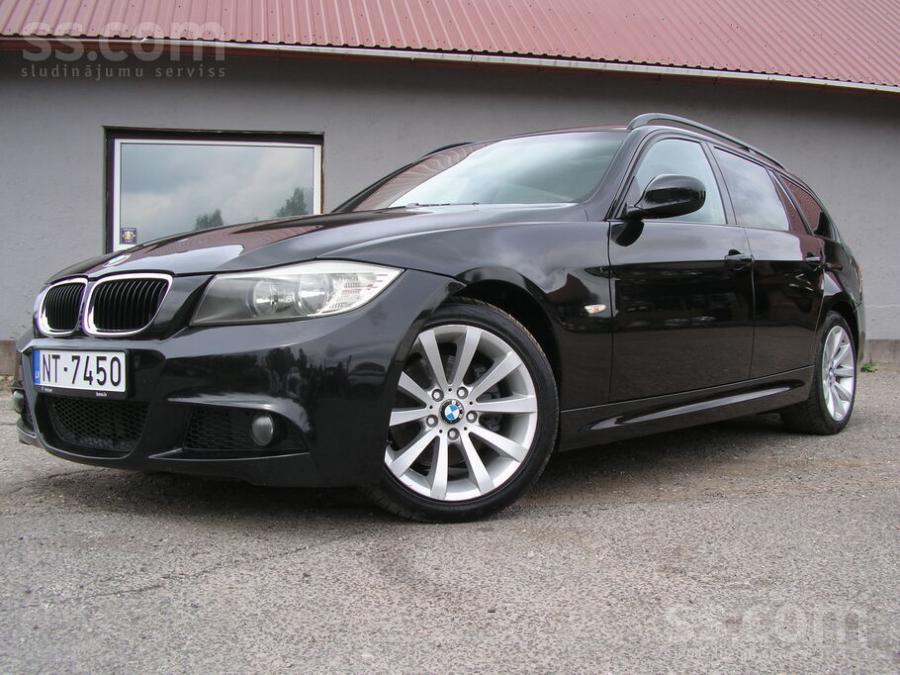 Black BMW 320 2009 in Riga, with an engine capacity of 2.00 L and mileage of 0 thousand km for 5950 €, photo 10 on AUTOMOTO.COM.LV