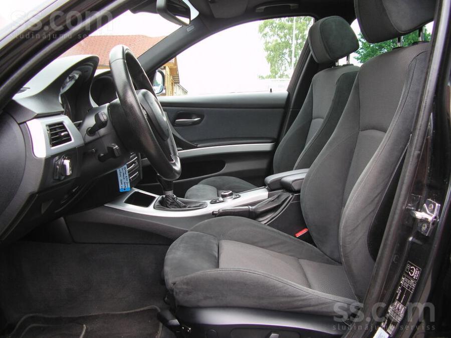 Black BMW 320 2009 in Riga, with an engine capacity of 2.00 L and mileage of 0 thousand km for 5950 €, photo 16 on AUTOMOTO.COM.LV