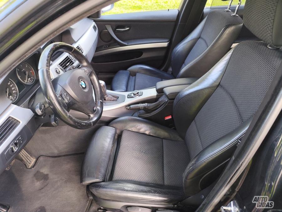Black BMW 320 2009 in Raseiniai, with an engine capacity of 2.00 L and mileage of 324 thousand km for 4580 €, photo 8 on AUTOMOTO.COM.LV
