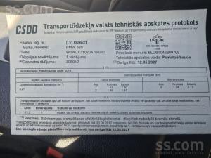 Black BMW 320 2009 in Bauska, with an engine capacity of 2.00 L and mileage of 340 thousand km for 5850 €, photo 21 on AUTOMOTO.COM.LV