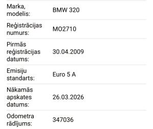 Melns BMW 320 2009 Rīga, ar dzinēja tilpumu 2.00 L un nobraukumu 347 tūkst. km par 5990 €, foto 30 vietnē AUTOMOTO.COM.LV