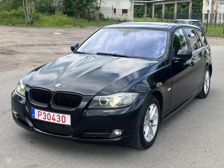 Black BMW 320 2009 in Kaunas, with an engine capacity of 2.00 L and mileage of 321 thousand km for 4350 €, photo 4 on AUTOMOTO.COM.LV