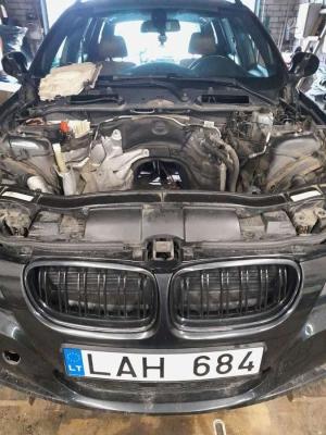 Black BMW 320 2009 in Klaipeda, with an engine capacity of 2.00 L and mileage of 135 thousand km for 3500 €, photo 21 on AUTOMOTO.COM.LV