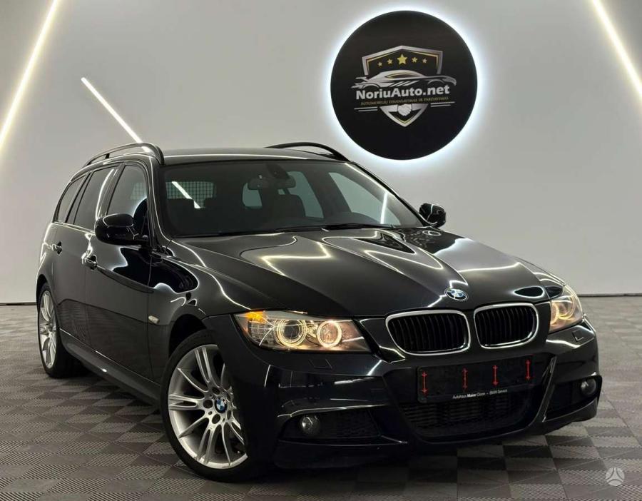 Black BMW 320 2009 in Marijampole, with an engine capacity of 2.00 L and mileage of 225 thousand km for 5999 €, photo 1 on AUTOMOTO.COM.LV