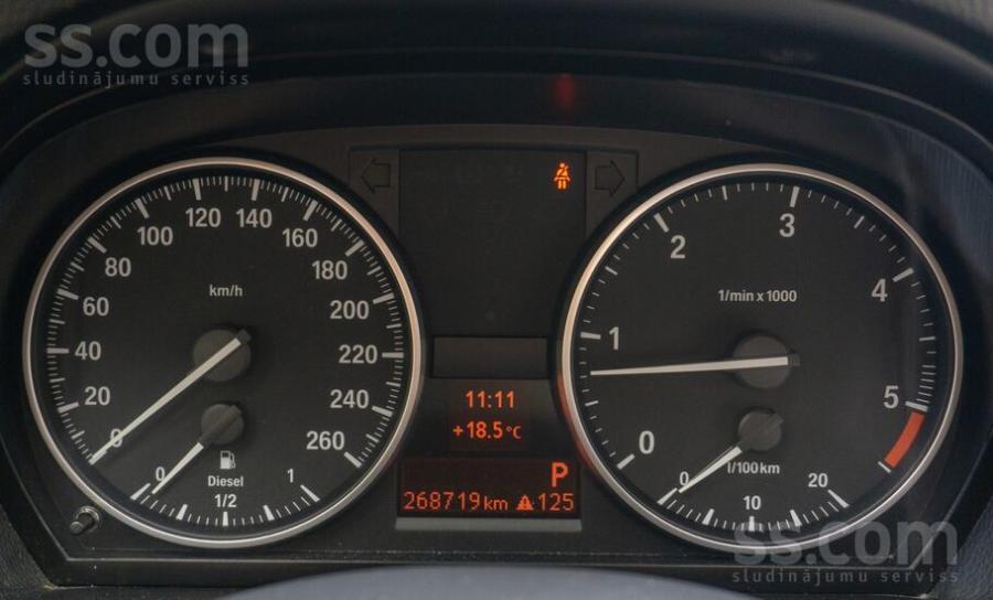 Black BMW 320 2009 in Riga, with an engine capacity of 2.00 L and mileage of 268 thousand km for 5990 €, photo 23 on AUTOMOTO.COM.LV