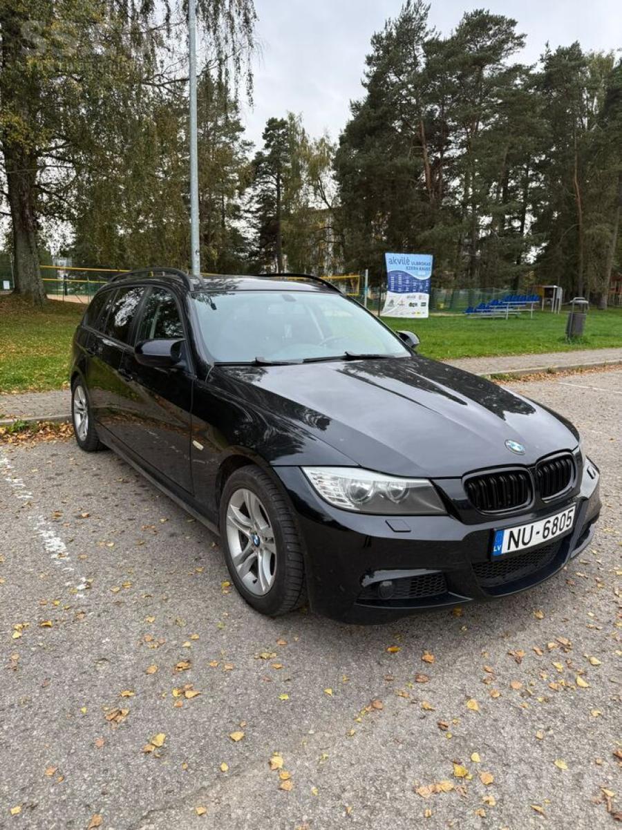 Black BMW 320 2009 in Riga, with an engine capacity of 2.00 L and mileage of 252 thousand km for 2300 €, photo 1 on AUTOMOTO.COM.LV