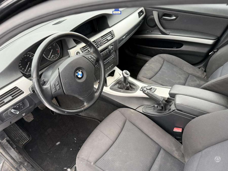 Black BMW 320 2010 in Panevezys, with an engine capacity of 2.00 L and mileage of 236 thousand km for 4200 €, photo 6 on AUTOMOTO.COM.LV
