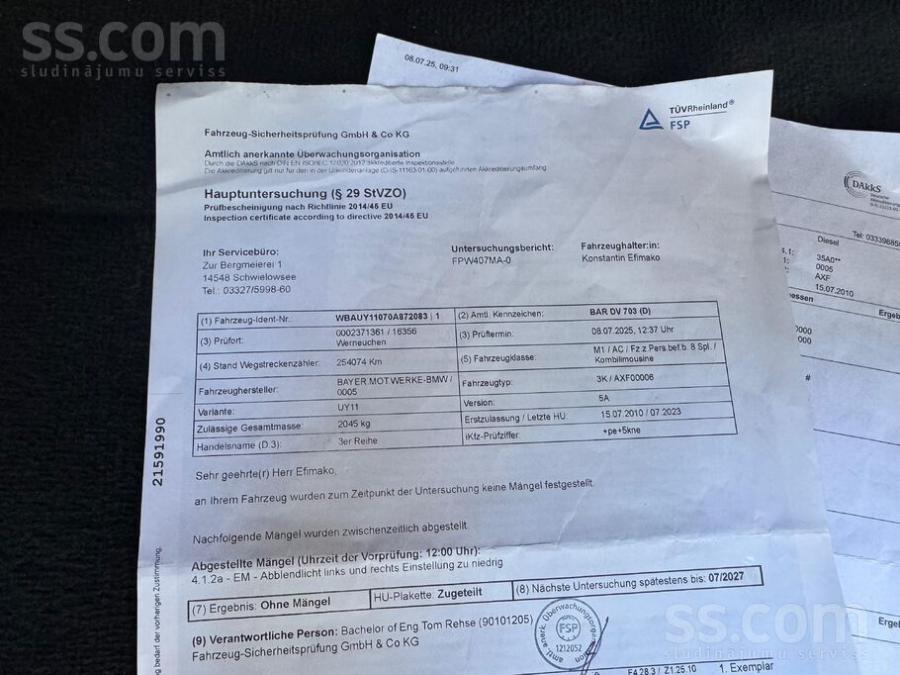 Melns BMW 320 2010 Cēsis, ar dzinēja tilpumu 2.00 L un nobraukumu 267 tūkst. km par 5750 €, foto 28 vietnē AUTOMOTO.COM.LV