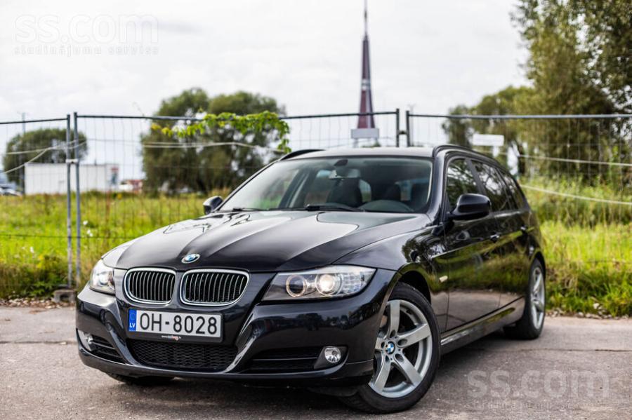 Black BMW 320 2010 in Riga, with an engine capacity of 2.00 L and mileage of 311 thousand km for 5990 €, photo 1 on AUTOMOTO.COM.LV
