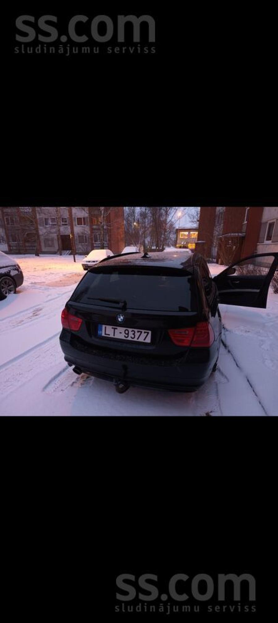 Black BMW 320 2011 in Jelgava, with an engine capacity of 2.00 L and mileage of 319 thousand km for 4500 €, photo 14 on AUTOMOTO.COM.LV