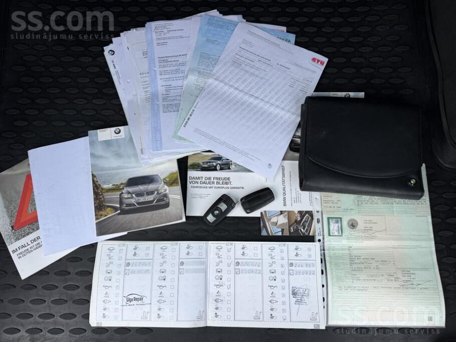 Black BMW 320 2011 in Riga, with an engine capacity of 2.00 L and mileage of 282 thousand km for 5850 €, photo 32 on AUTOMOTO.COM.LV