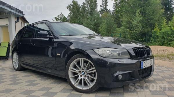 Black BMW 320 2011 in Riga, with an engine capacity of 2.00 L and mileage of 310 thousand km for 6950 €, photo 1 on AUTOMOTO.COM.LV