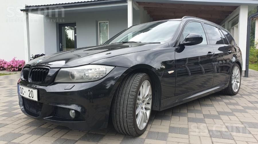 Black BMW 320 2011 in Riga, with an engine capacity of 2.00 L and mileage of 310 thousand km for 6950 €, photo 10 on AUTOMOTO.COM.LV