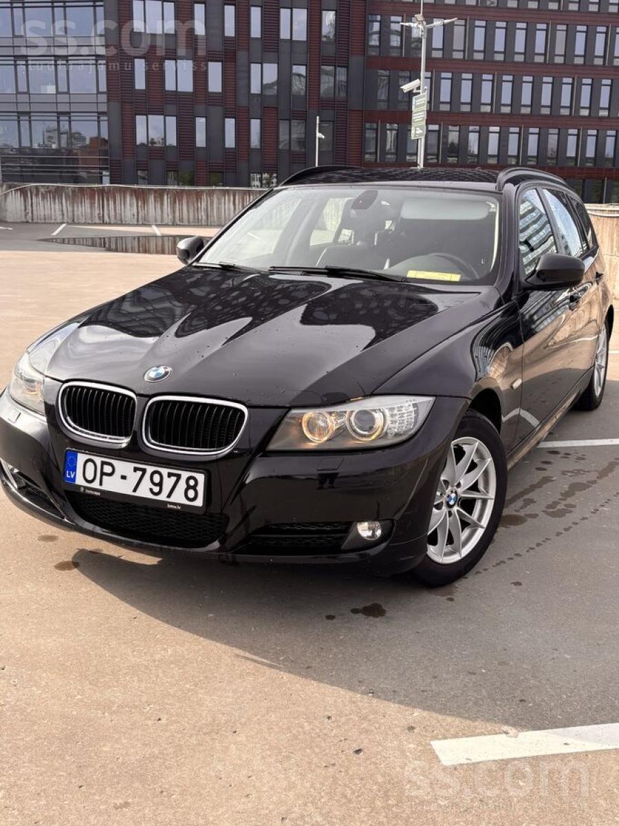 Black BMW 320 2011 in Riga, with an engine capacity of 2.00 L and mileage of 338 thousand km for 4750 €, photo 1 on AUTOMOTO.COM.LV