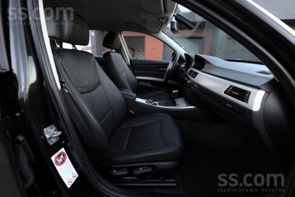 Black BMW 320 2011 in Jelgava, with an engine capacity of 2.00 L and mileage of 321 thousand km for 5650 €, photo 11 on AUTOMOTO.COM.LV
