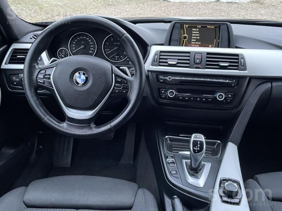 Black BMW 320 2012 in Cesis, with an engine capacity of 2.00 L and mileage of 0 thousand km for 7990 €, photo 13 on AUTOMOTO.COM.LV