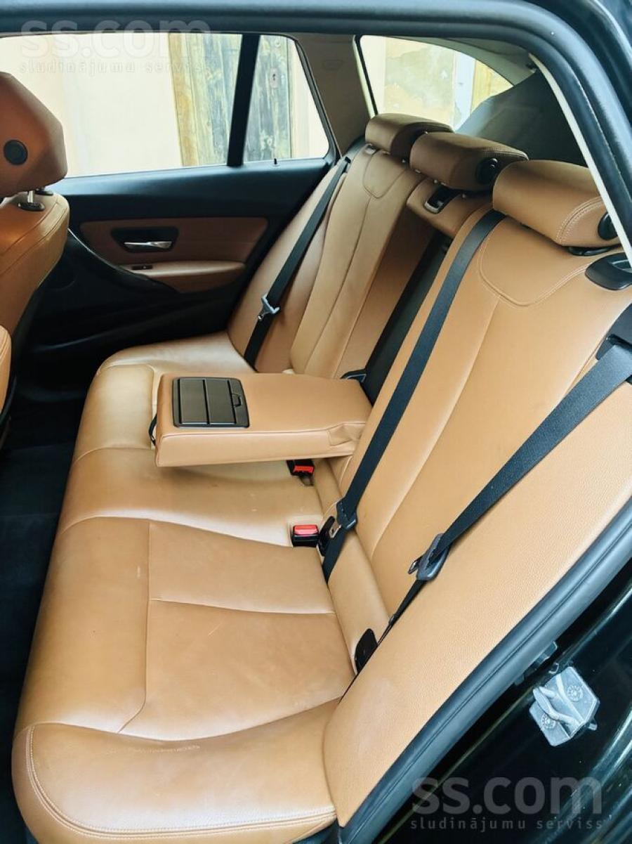 Black BMW 320 2012 in Valmiera, with an engine capacity of 2.00 L and mileage of 304 thousand km for 7800 €, photo 20 on AUTOMOTO.COM.LV