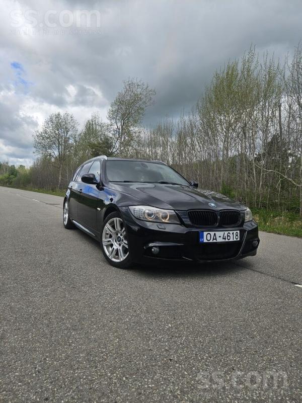 Black BMW 320 2012 in Tukums, with an engine capacity of 2.00 L and mileage of 295 thousand km for 6300 €, photo 1 on AUTOMOTO.COM.LV