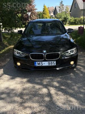 Black BMW 320 2012 in Talsi, with an engine capacity of 2.00 L and mileage of 322 thousand km for 6150 €, photo  on AUTOMOTO.COM.LV