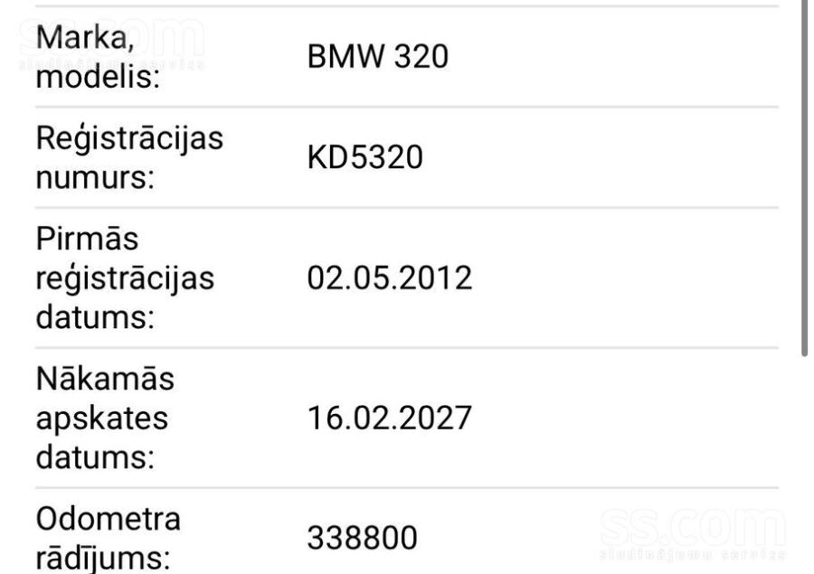 Черный БМВ 320 2012 в Рига, объемом двигателя 2.00 л и пробегом 339 тыс. км за 5990 €, фото 34 на AUTOMOTO.COM.LV