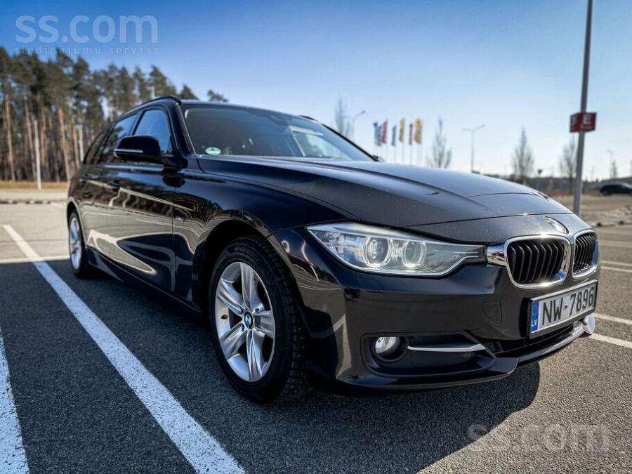 Black BMW 320 2012 in Riga, with an engine capacity of 2.00 L and mileage of 295 thousand km for 8200 €, photo 1 on AUTOMOTO.COM.LV