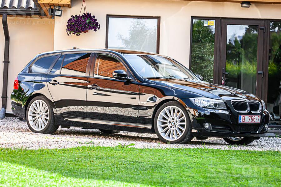 Black BMW 320 2012 in Tukums, with an engine capacity of 2.00 L and mileage of 380 thousand km for 5250 €, photo 1 on AUTOMOTO.COM.LV
