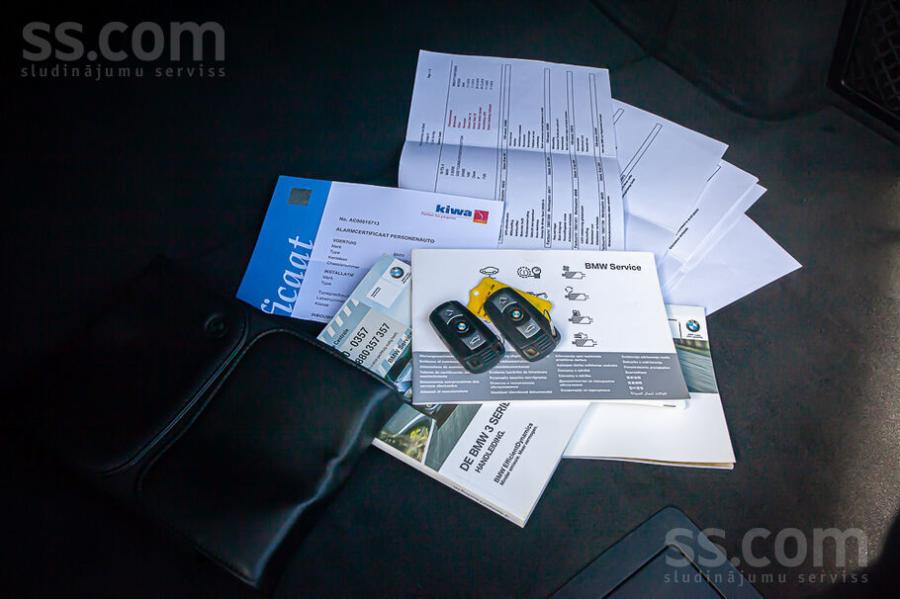 Black BMW 320 2012 in Tukums, with an engine capacity of 2.00 L and mileage of 380 thousand km for 5250 €, photo 28 on AUTOMOTO.COM.LV