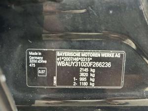 Black BMW 320 2012 in Marijampole, with an engine capacity of 2.00 L and mileage of 285 thousand km for 4800 €, photo 16 on AUTOMOTO.COM.LV
