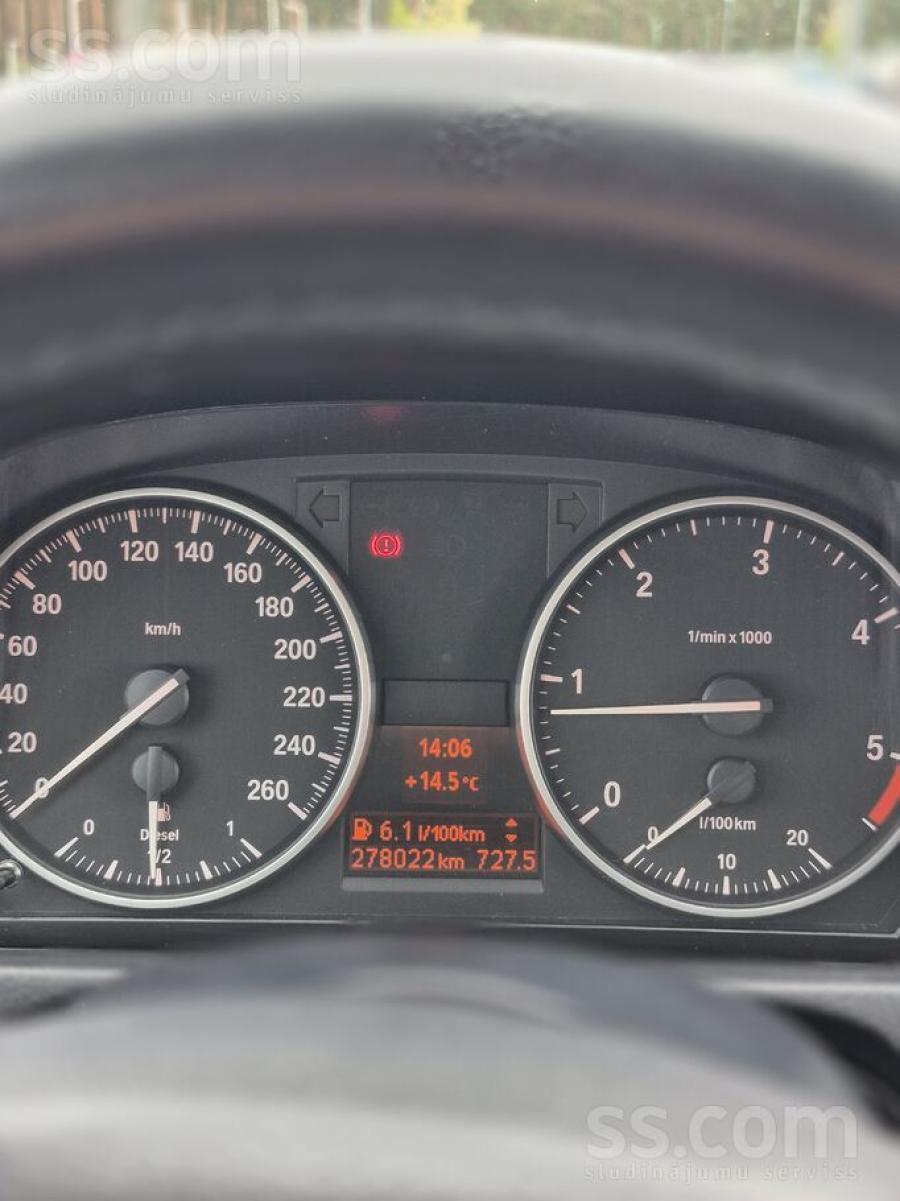 Black BMW 320 2012 in Riga, with an engine capacity of 2.00 L and mileage of 278 thousand km for 6300 €, photo 5 on AUTOMOTO.COM.LV