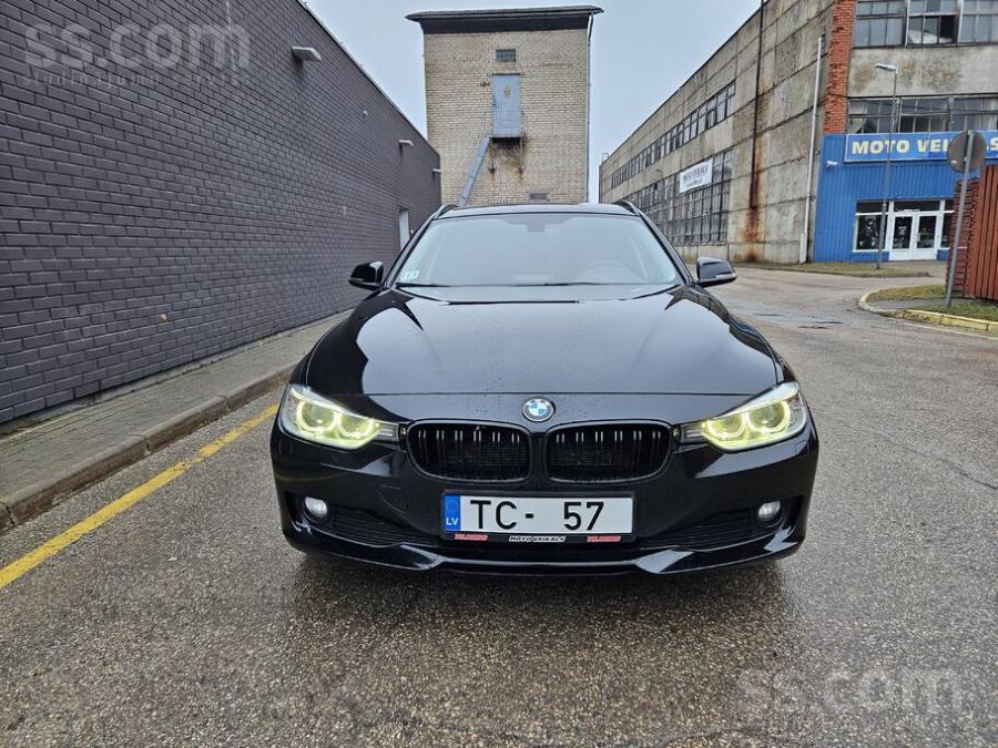 Black BMW 320 2013 in Cesis, with an engine capacity of 2.00 L and mileage of 243 thousand km for 8800 €, photo 2 on AUTOMOTO.COM.LV