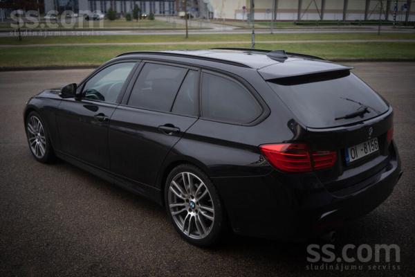Black BMW 320 2013 in Valmiera, with an engine capacity of 2.00 L and mileage of 313 thousand km for 11700 €, photo 4 on AUTOMOTO.COM.LV