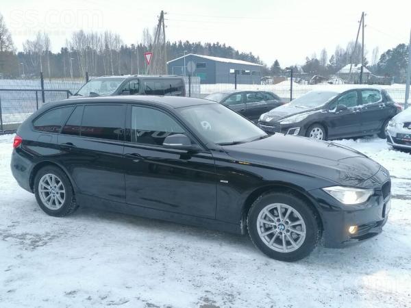 Black BMW 320 2013 in Valmiera, with an engine capacity of 2.00 L and mileage of 323 thousand km for 7550 €, photo 4 on AUTOMOTO.COM.LV