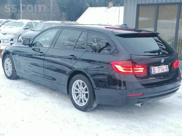 Black BMW 320 2013 in Valmiera, with an engine capacity of 2.00 L and mileage of 323 thousand km for 7550 €, photo 8 on AUTOMOTO.COM.LV