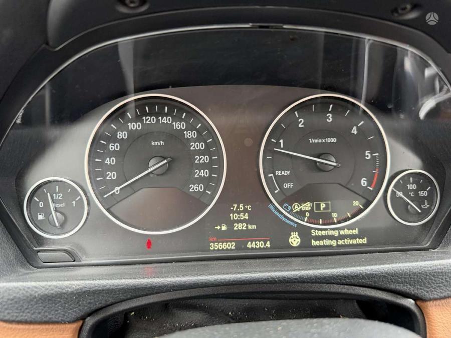 Black BMW 320 2013 in Marijampole, with an engine capacity of 2.00 L and mileage of 356 thousand km for 7999 €, photo 28 on AUTOMOTO.COM.LV