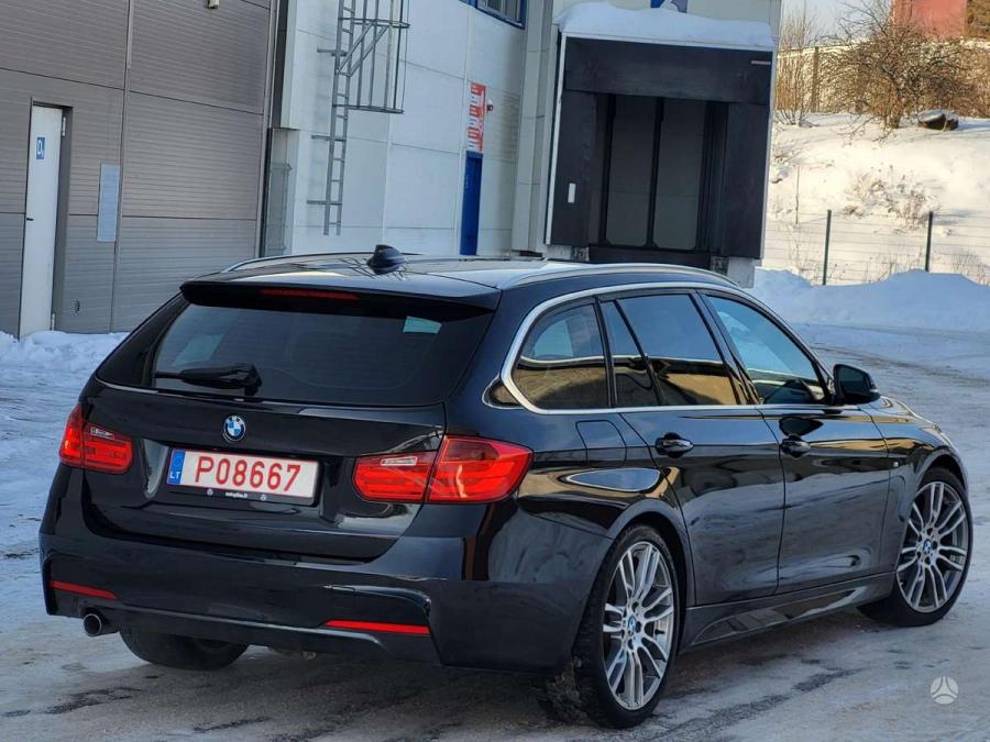 Black BMW 320 2013 in Vilnius, with an engine capacity of 2.00 L and mileage of 282 thousand km for 9450 €, photo 8 on AUTOMOTO.COM.LV